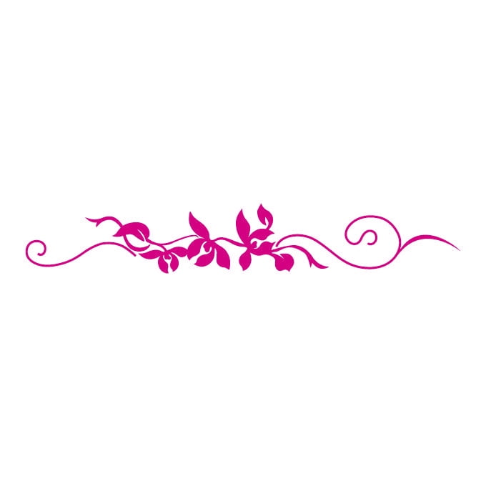 Fancy Pink Scroll Design