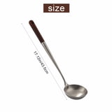 Wok Spatula and Ladle Tool Set, 17 Inches Spatula for Wok, Stainless ...