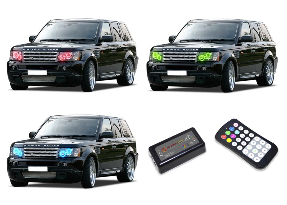 Buy Flashtech LED RGB Multi Color Halo Ring Headlight Kit for Land ...