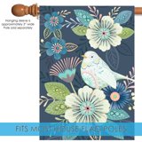 Toland Home Garden Boho Bird Flower Spring Flag Double Sided 28x40 Inch ...