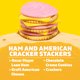 Lunchables Ham & American Cheese Cracker Stackers Kids Lunch Snack, 3.2 ...