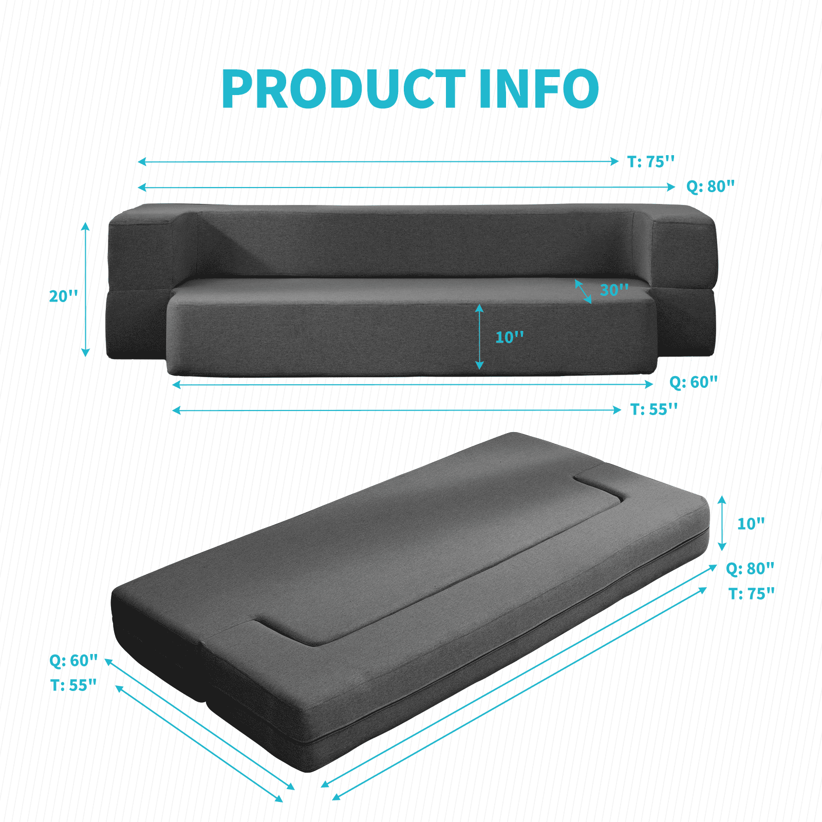 Sofa Bed Dimensions - Infoupdate.org