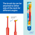TePe Interspace Angled Toothbrush, Single Tuft, Replaceable Tips, Soft ...