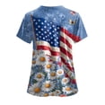 COMVALUE 4th of July Nurse Size Stars Workwear Healthcare Nursing ...