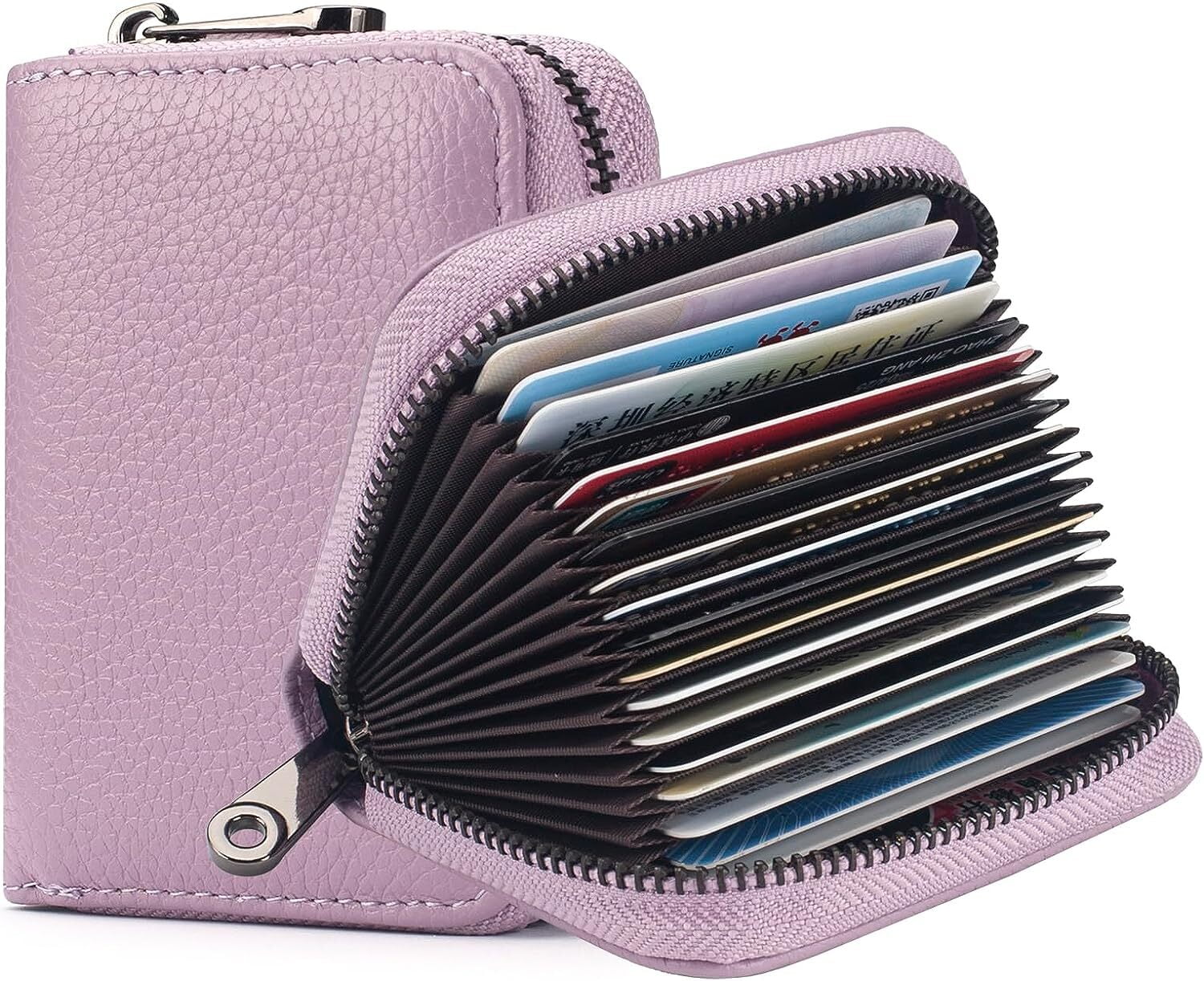 Credit Card Holder Blocking Credit Card Wallet 20 Slots Genuine Leather ...