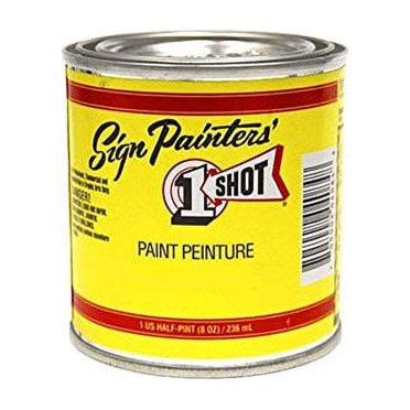 1 Shot Lettering Enamel, 8 oz., Black - Walmart.com