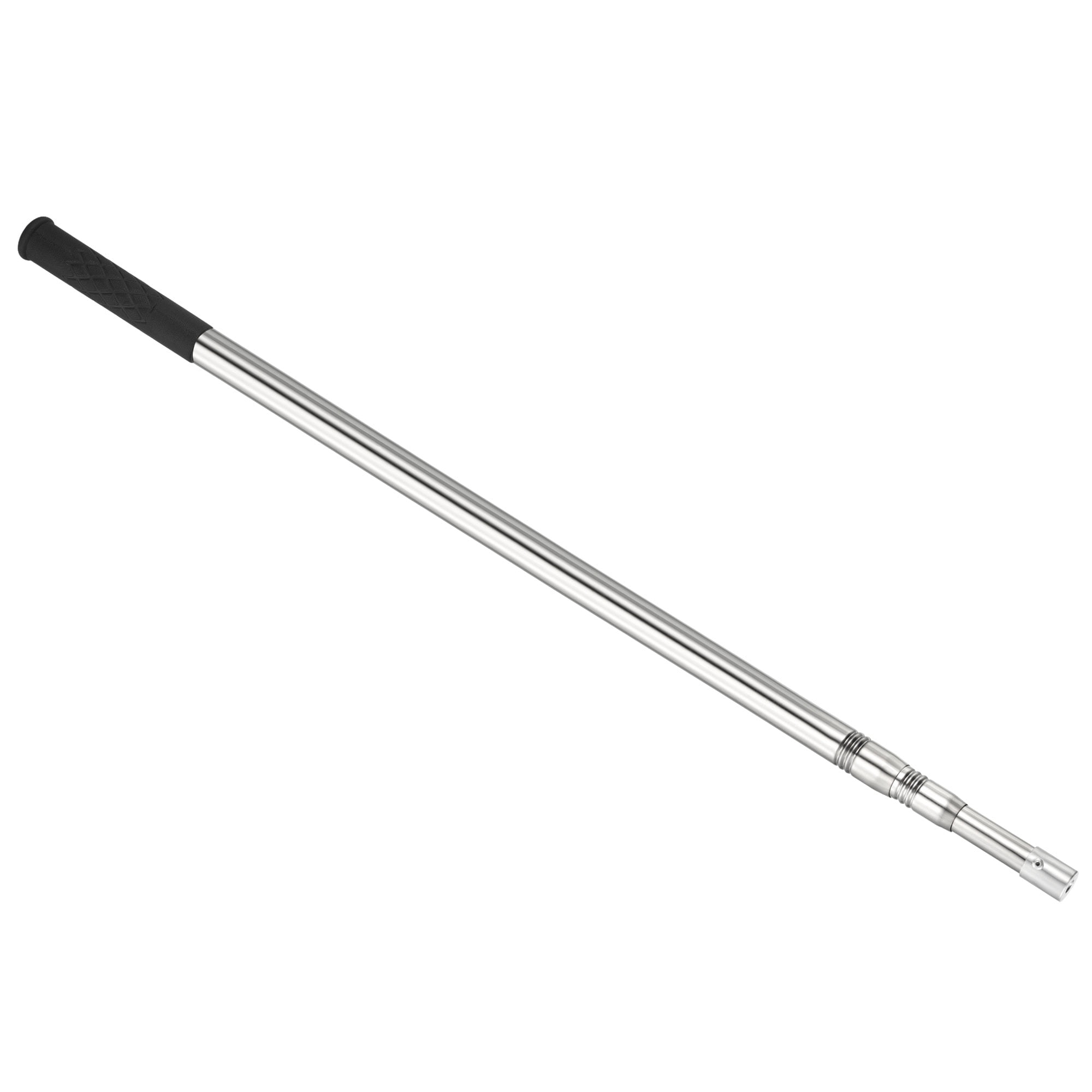 Uxcell 3.2-8.2Ft Stainless Steel 3 Section Fish Pole Tackle Telescopic ...