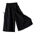 CAIVO Child Lightweight Summer Girls Wide Leg Pants Solid Color Ice ...