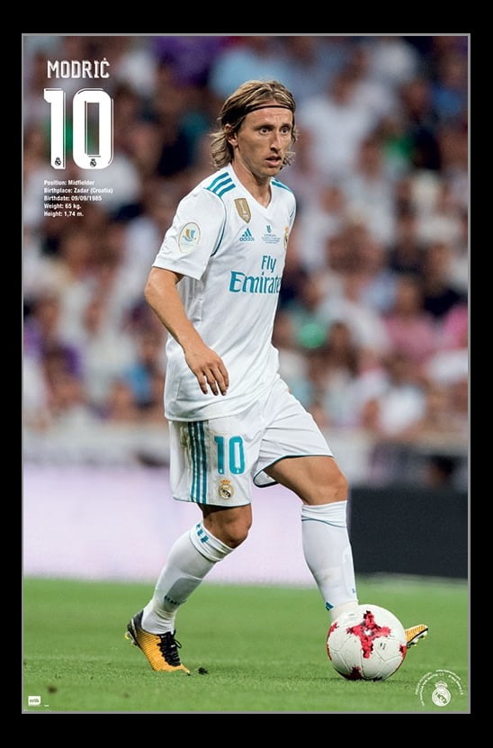 Real Madrid - Luka Modric Poster Print (22 x 34) - Walmart.com