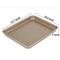 13 Inch Baking Pans Nonstick Set of 2, Walooza 13 X 11 X 1 Inch Cookie ...