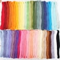 ThreadArt Huge 50 Color Premium Egyptian Long Fiber Cotton Embroidery ...