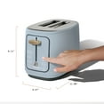 Beautiful 2 Slice Toaster with Touch-Activated Display, Cornflower Blue ...