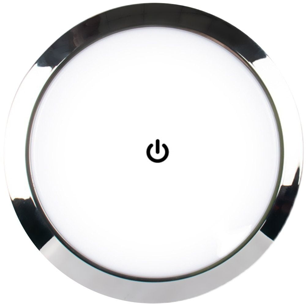 Ultra-thin 12V/24V Boat Caravan Ceiling Lamp Reading Light Round Dome ...