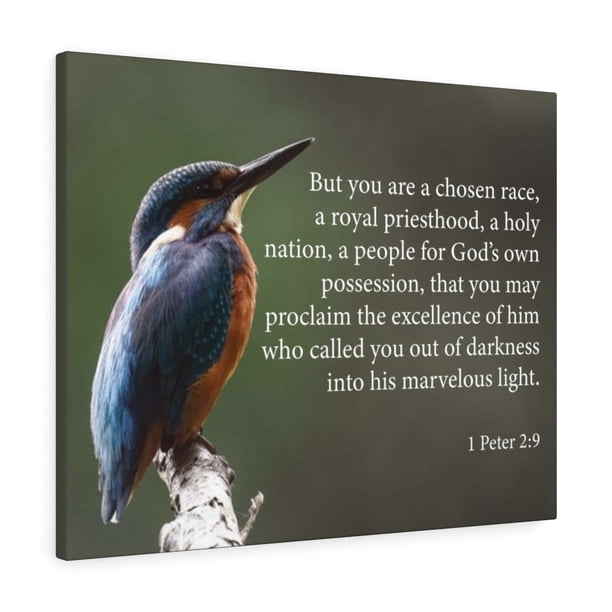 Scripture Walls Royal Priesthood 1 Peter 2:9 Bible Verse Canvas ...