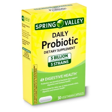 Spring Valley Extra-Strength Probiotic Vegetable Capsules, 30 count ...