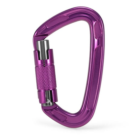 24KN Locking Gate Carabiner Heavy Duty Auto Lock Carabiner Outdoor D ...