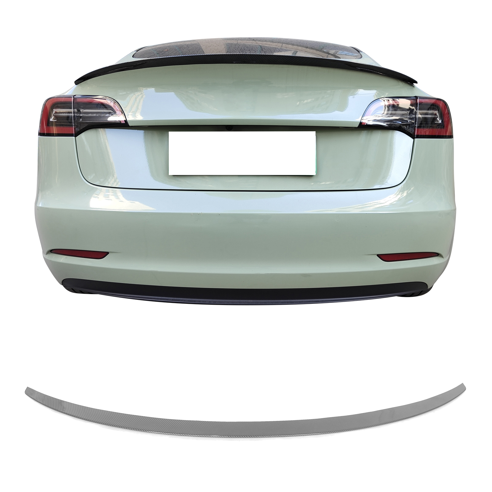 Ikon Motorsports Compatible with 2017-2023 Tesla Model 3 Carbon Fiber ...