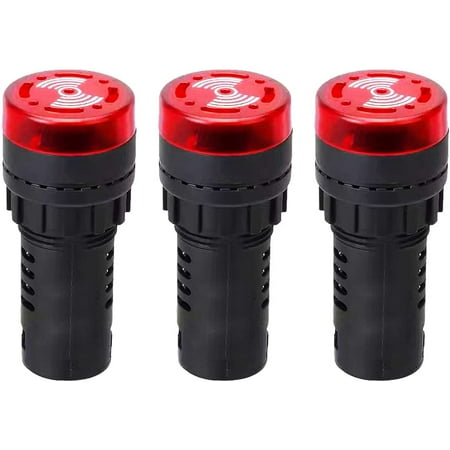 AC/DC 24V Panel Indicator Flashing Alarm Indicator Light Lamp with ...