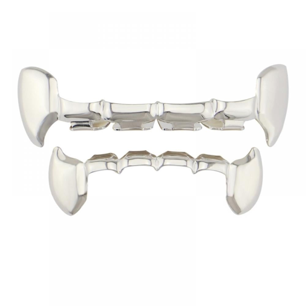 Gold Grills For Your Teeth 18k Gold Plated Hip Hop Fit Polished Teeth