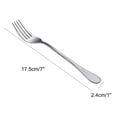 Unique Bargains Stainless Steel Dinner Forks 7 Inch 8-Piece Silverware ...