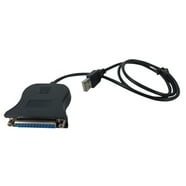 SF Cable USB to DB25 Parallel Printer Adapter (DB25-F) - Walmart.com