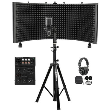 Rockville Home Music Equipment Studio Recording Full Setup Kit ...