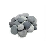 50 Lb. Premium Black Grey Mexican Beach Pebbles 3-5 inches, Decor ...