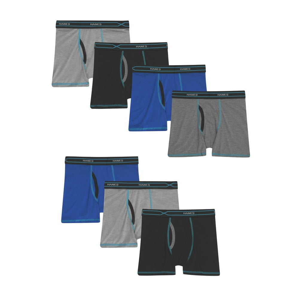 Hanes - Hanes Boys Underwear, 5+2 Pack X-Temp Active Cool Boxer Brief ...
