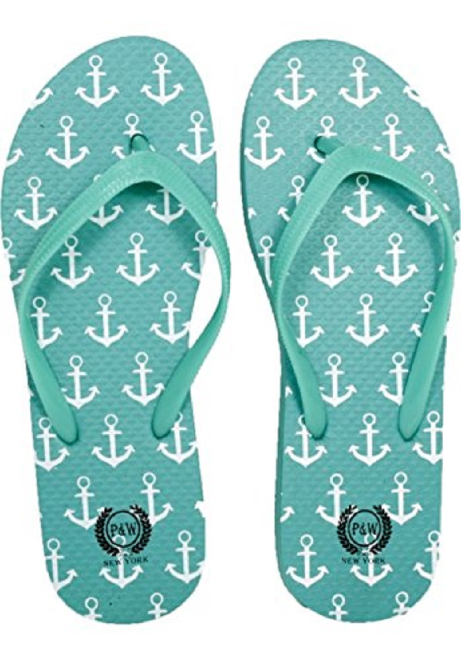 Beaute Fashion Trendy Nautical Sailboat Anchor Starfish Flip Flops ...