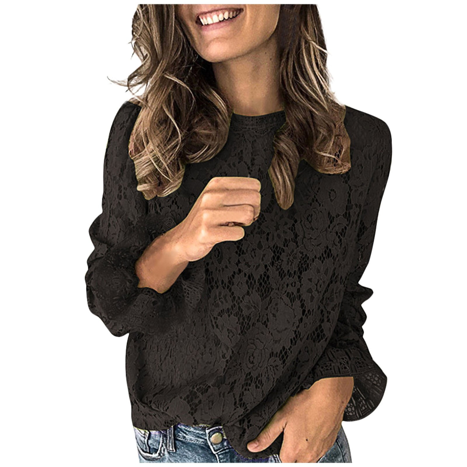 Click here for Cehvom Womans O-Neck Solid Color Loose Casual Fash... prices