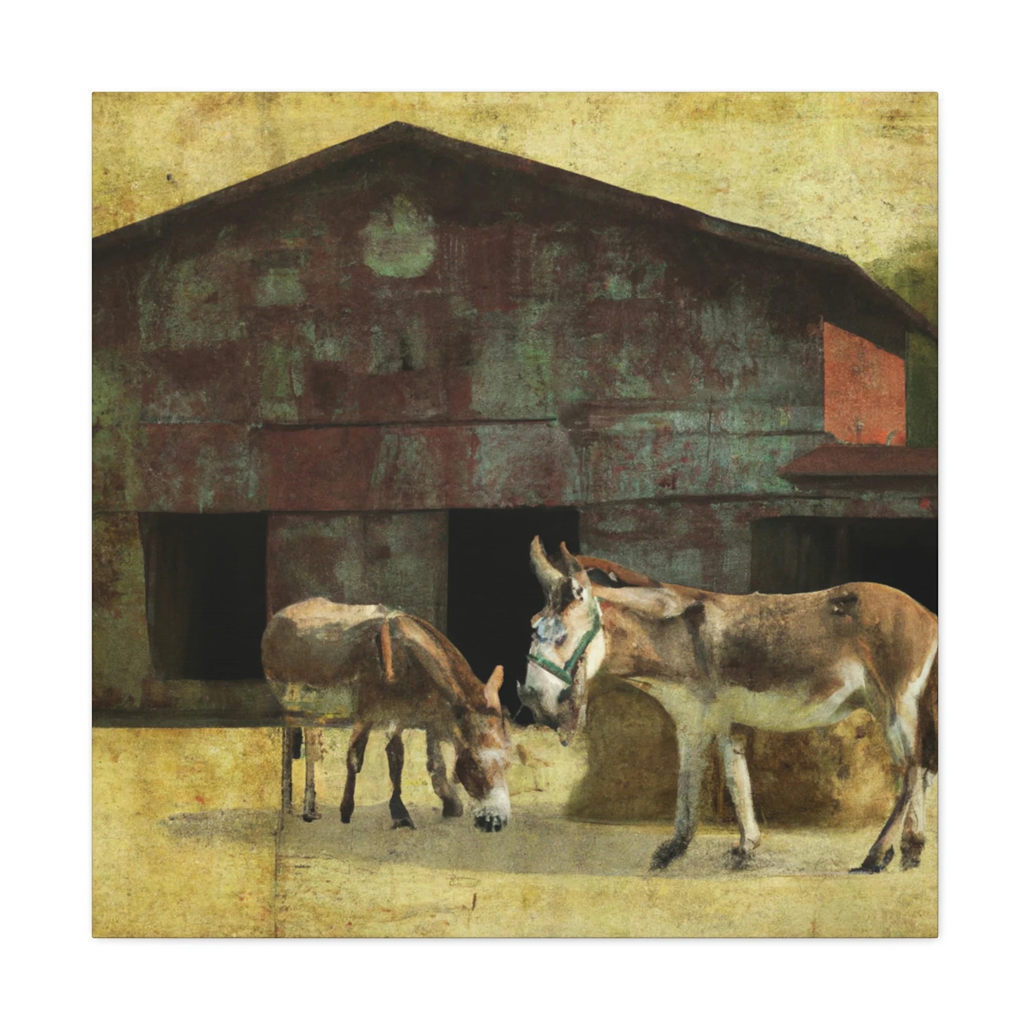 Mule in Baroque Splendor - Canvas - Walmart.com