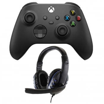 Microsoft Xbox Series X/S Controller in Black with Headset Xbox Series ...