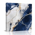 Canvas Wall Art Blue Marble Canvas Art Print Gold Line Modern Pictures ...