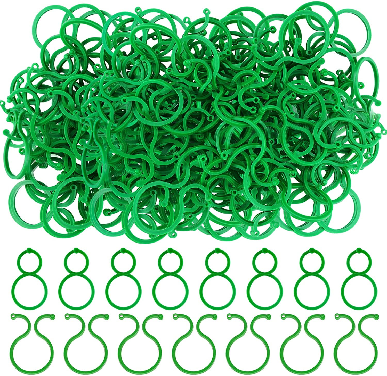 Hysagtek 200 Pcs Large Garden Plant Clips Tomato Clips Plant Locks ...