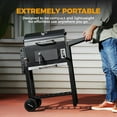 MASTER COOK Charcoal Grill with Two Foldable Side Tables, 19’’ Outdoor ...