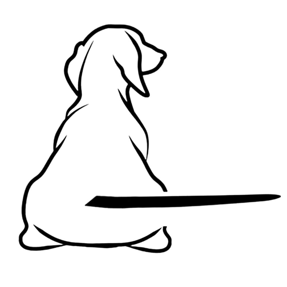 Dog Wiper Sticker | Moving Tail Car Window Stickers And Decals ...