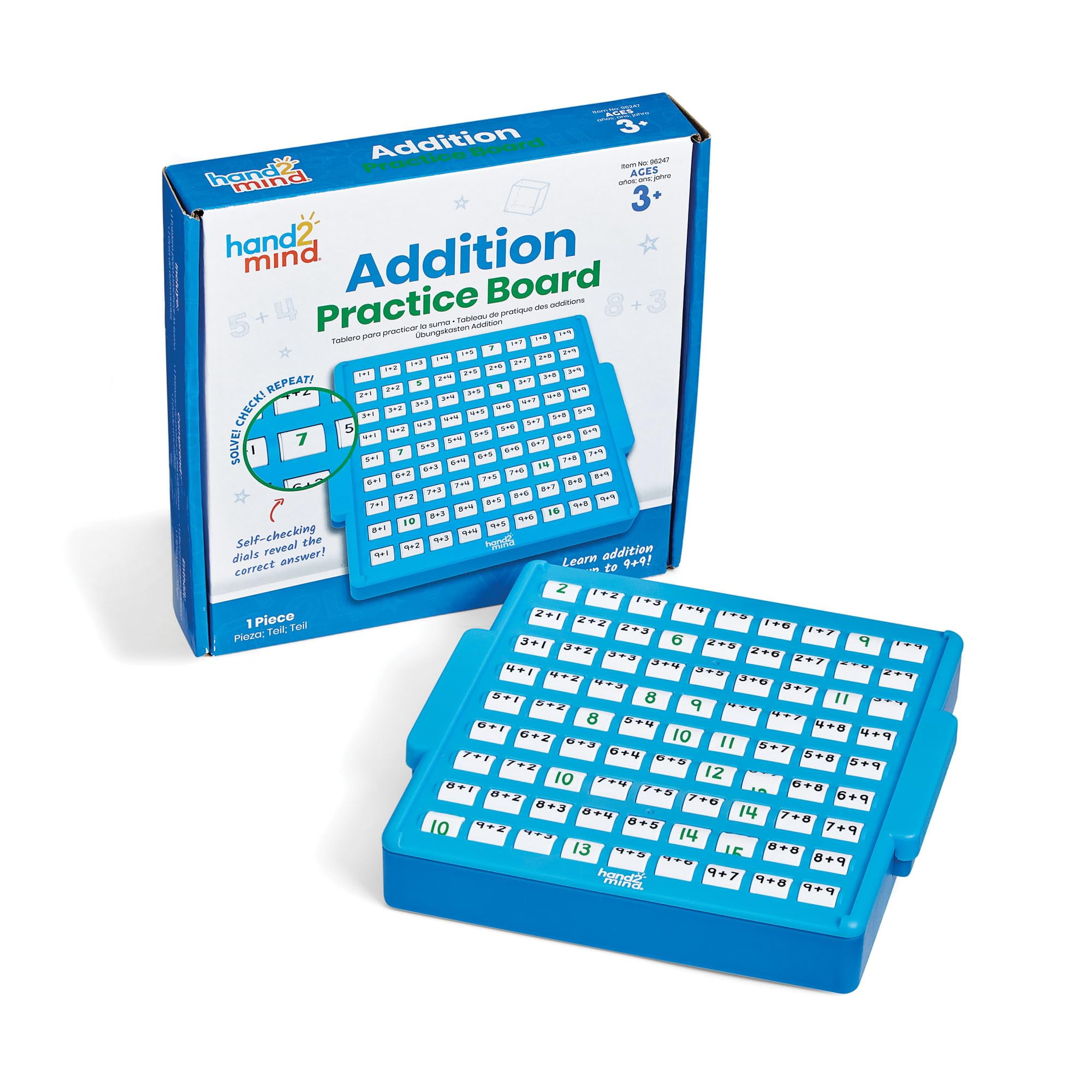 Tablero de práctica de adición hand2mind Math Facts Games Kids | Walmart en línea