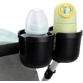 Stroller Cup Holder, Universal Cup Holder for Uppababy Nuna Doona Strollers, Double Bottle ...