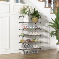 FANHAO Vertical Display 4-Tier Stainless Steel Shoe Rack, Stores Up To ...