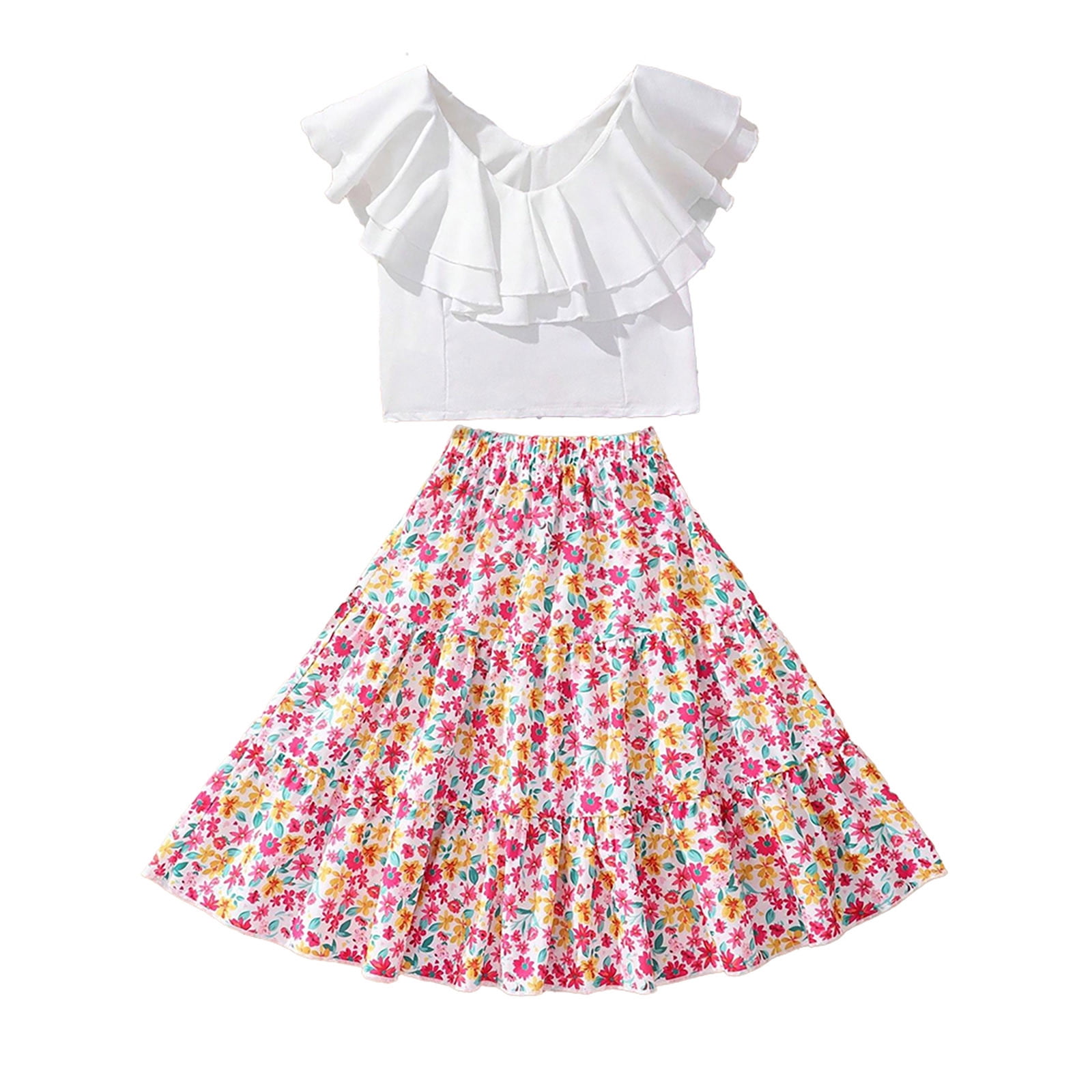 Click here for Xdzjlr Child Girls Outfits Ruffled Comfortable Sle... prices
