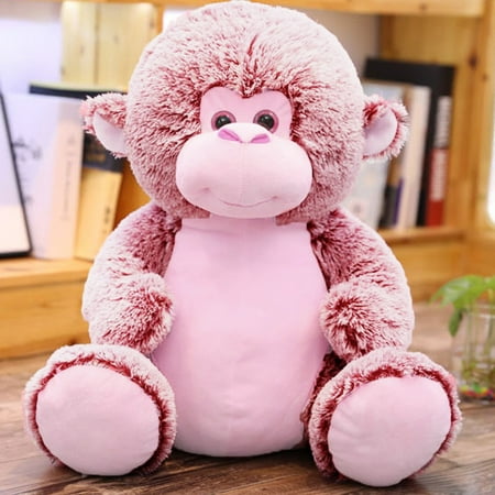 Pink Monkey Plush Toy, 20 Inch Super Soft & Huggable Deluxe Furry ...