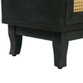 Rattan Sideboard Buffer Cabinet with 4 Rattan Doors Modern Storage ...