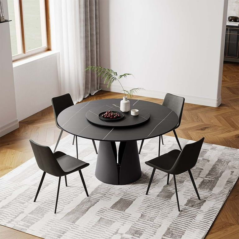 Black lazy susan for dining table store