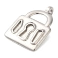 304 Stainless Steel Pendants Lock Charms Stainless Steel Color ...