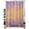 Abstract Colors Shower Curtain, Purple Orange Clouds Mist Matte Texture ...