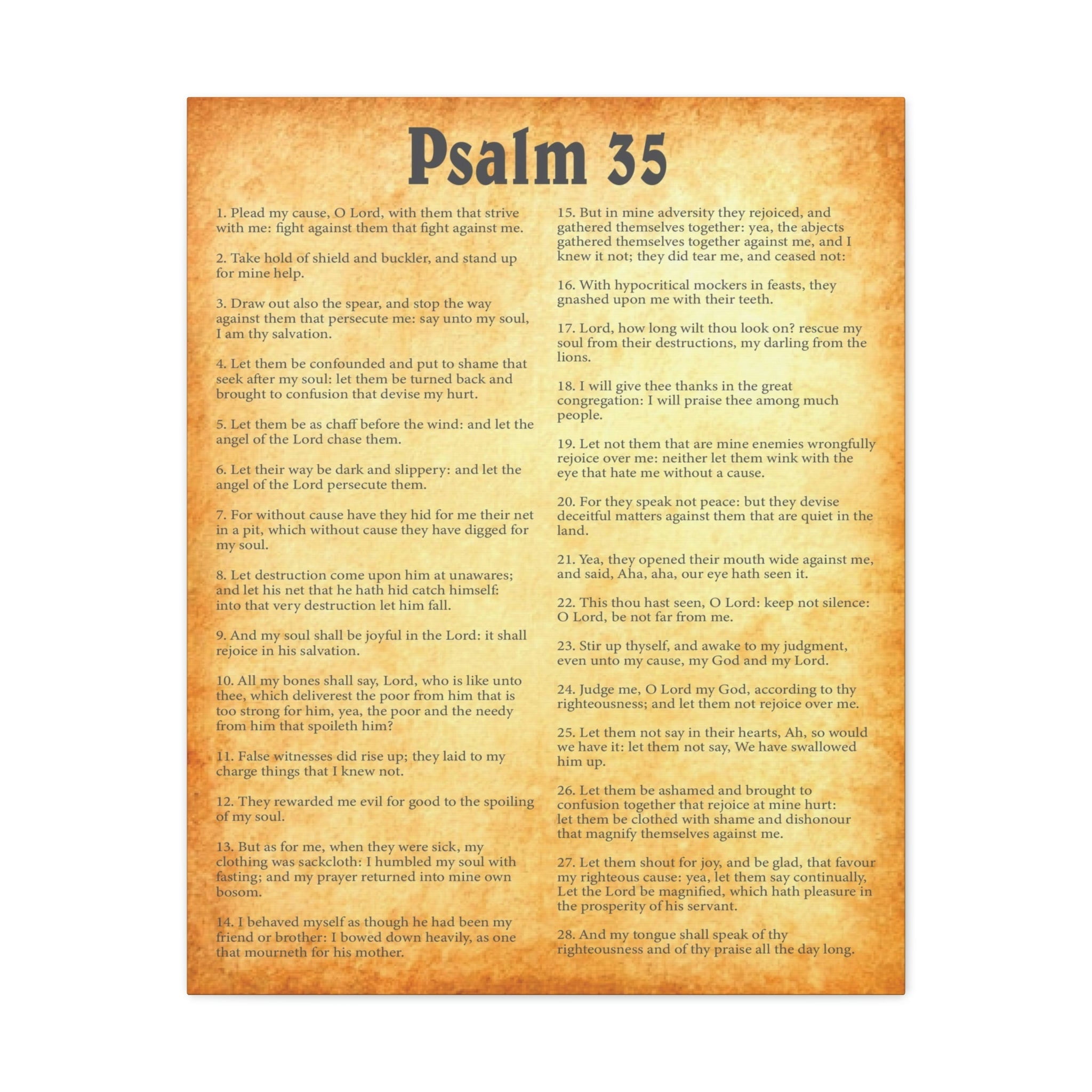 Scripture Walls Psalm 35 Chapter Gold Bible Canvas Christian Wall Art ... Scripture Walls Psalm 35 Chapter Gold Bible Canvas Christian Wall Art ...
