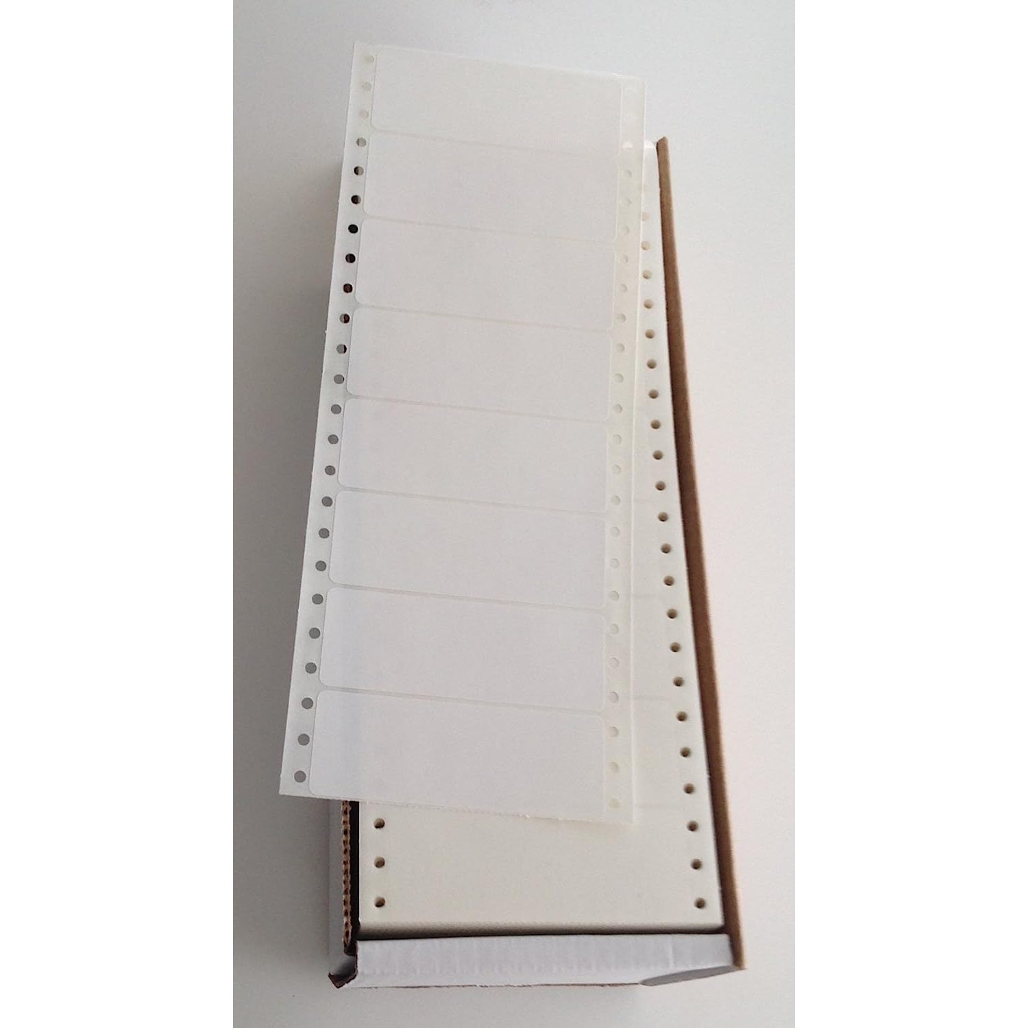 Bilot White Pinfed Continuous, Pressure-Sensitive Labels, 3 x 15/16 ...