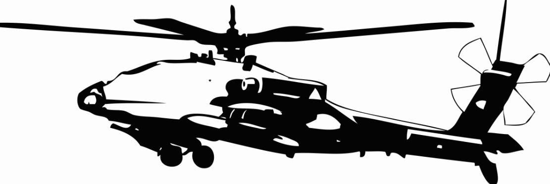 Helicopter Vinyl Wall Decal - Bedroom chopper - 24"x22" - Walmart.com