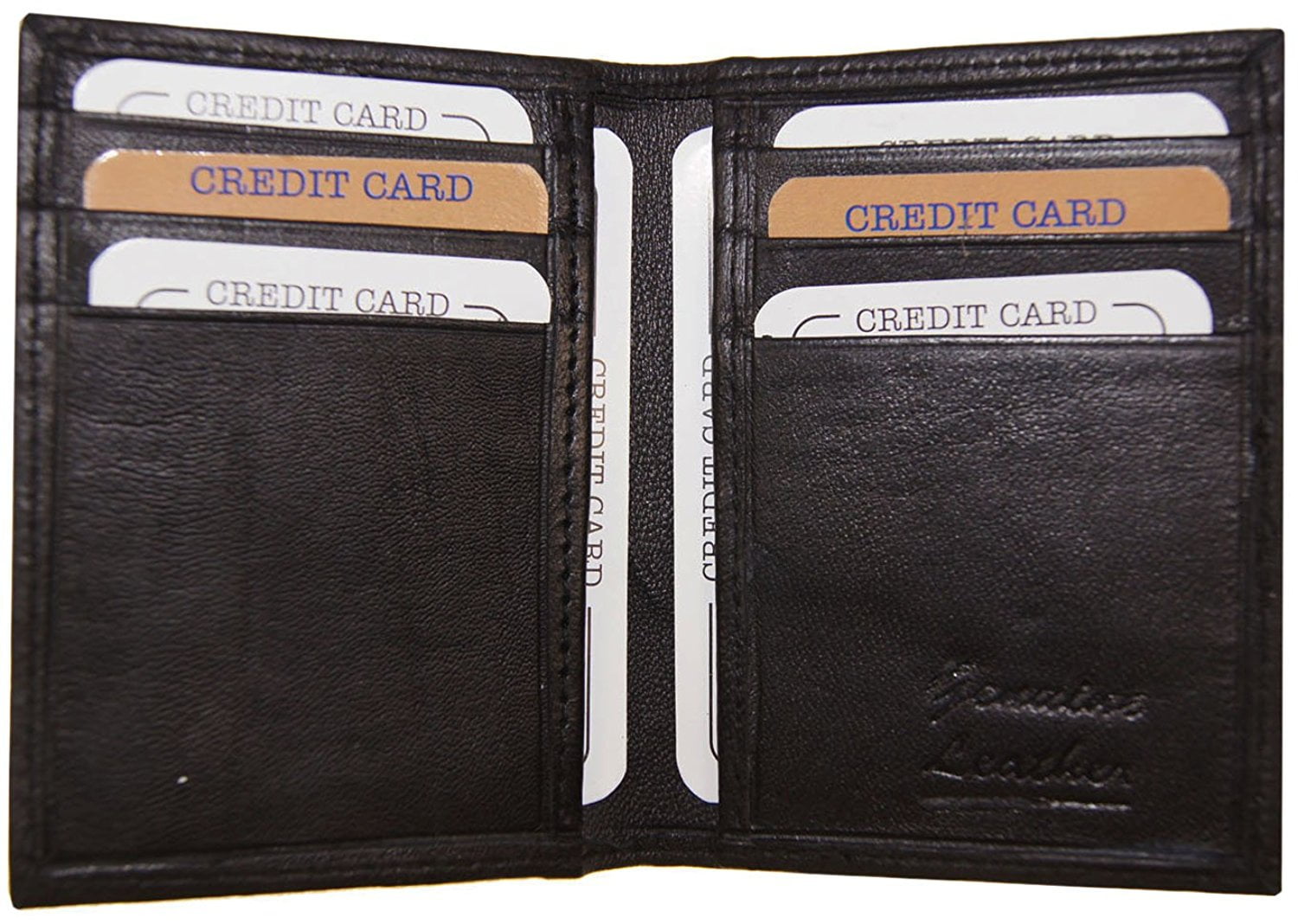 Improving Lifestyles Leather Credit Card Bifold with outside Window ID ...
