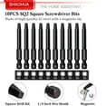 10PCS SQ2 Square Screwdriver Bits, 2.3" Long Magnetic Heads Square ...